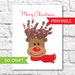 Handprint Reindeer Art Printable Template Handprint Christmas | Etsy