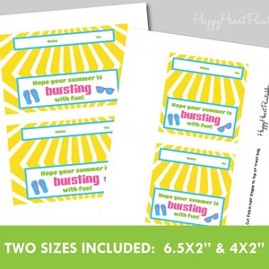 Summer Candy Treat Bag Topper - Etsy