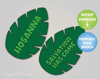 Printable Palm Sunday Craft Holy Week Activity Palm Sunday Activity ...