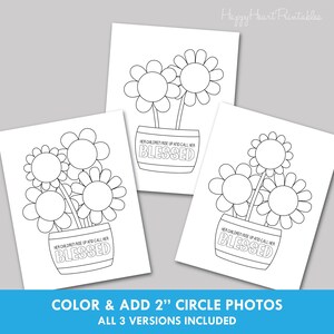 Mother's Day Photo Flower Craft With Bible Verse - Etsy