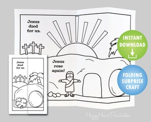 Easter Activities for Kids, Easter Bible Story, Easter Crafts, He is ...