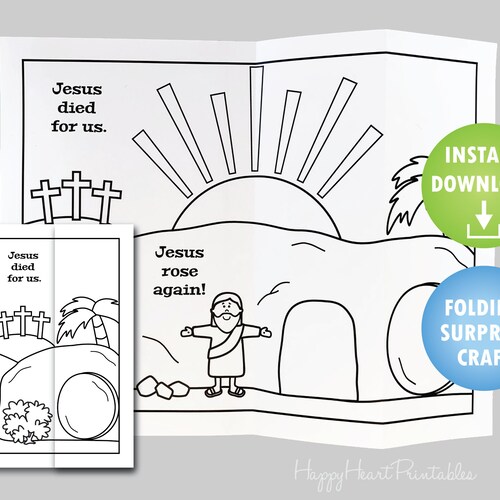Easter Empty Tomb Folding Surprise Craft - Etsy