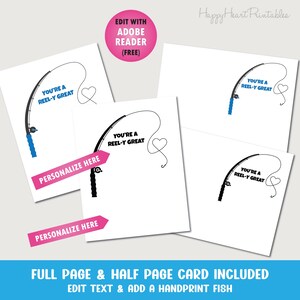 Reel-y Great - Father's Day Printable Handprint Card - Etsy