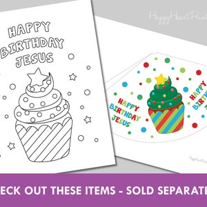 Happy Birthday Jesus Printable Banner - Etsy