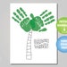 Palm Tree Handprint Craft Printable - Etsy