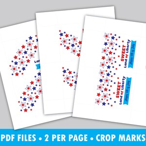 Fourth of July Treat Bag Topper - Patriotic Tag - Etsy