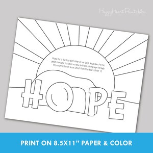 Easter Empty Tomb Coloring Sheet - Etsy