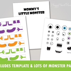 Handprint Monster Craft- Handprint Halloween Art - Etsy