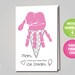 Handprint Ice Cream Mother's Day Card - Etsy