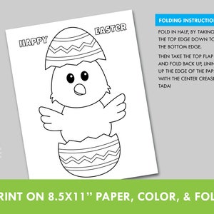 Easter Egg Folding Surprise Craft - Etsy