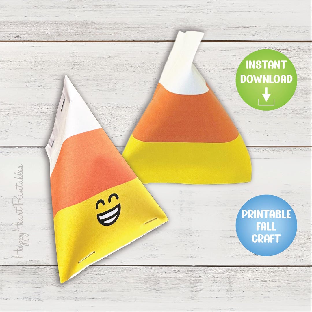 3D Candy Corn Craft - Etsy
