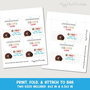 Donut Empty Tomb Treat Topper - Christian Easter Treat Topper - Etsy