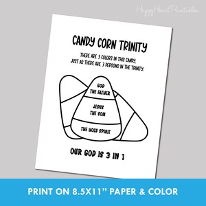 Candy Corn Trinity Coloring Page - Etsy