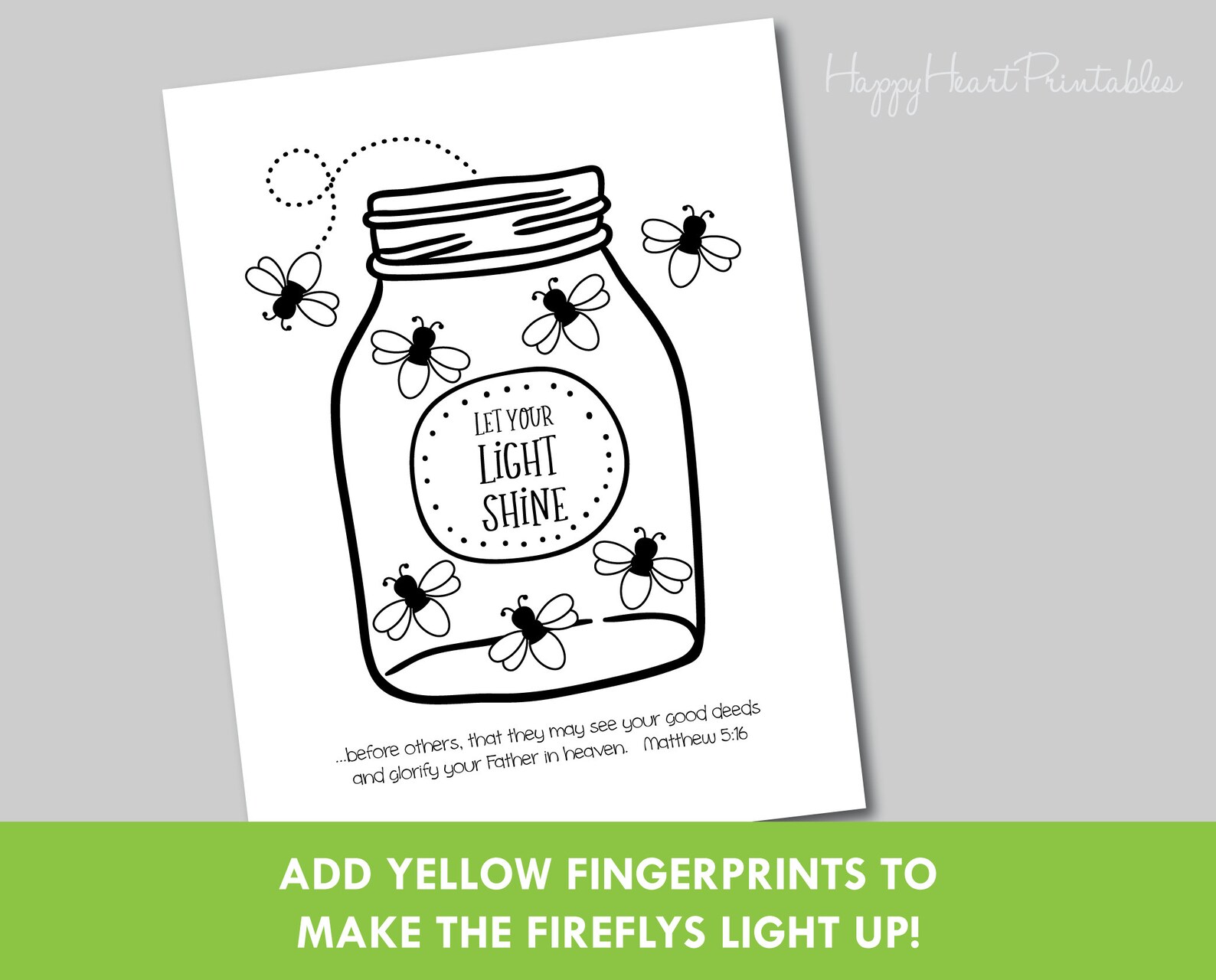 Firefly Fingerprint Bible Craft - Etsy