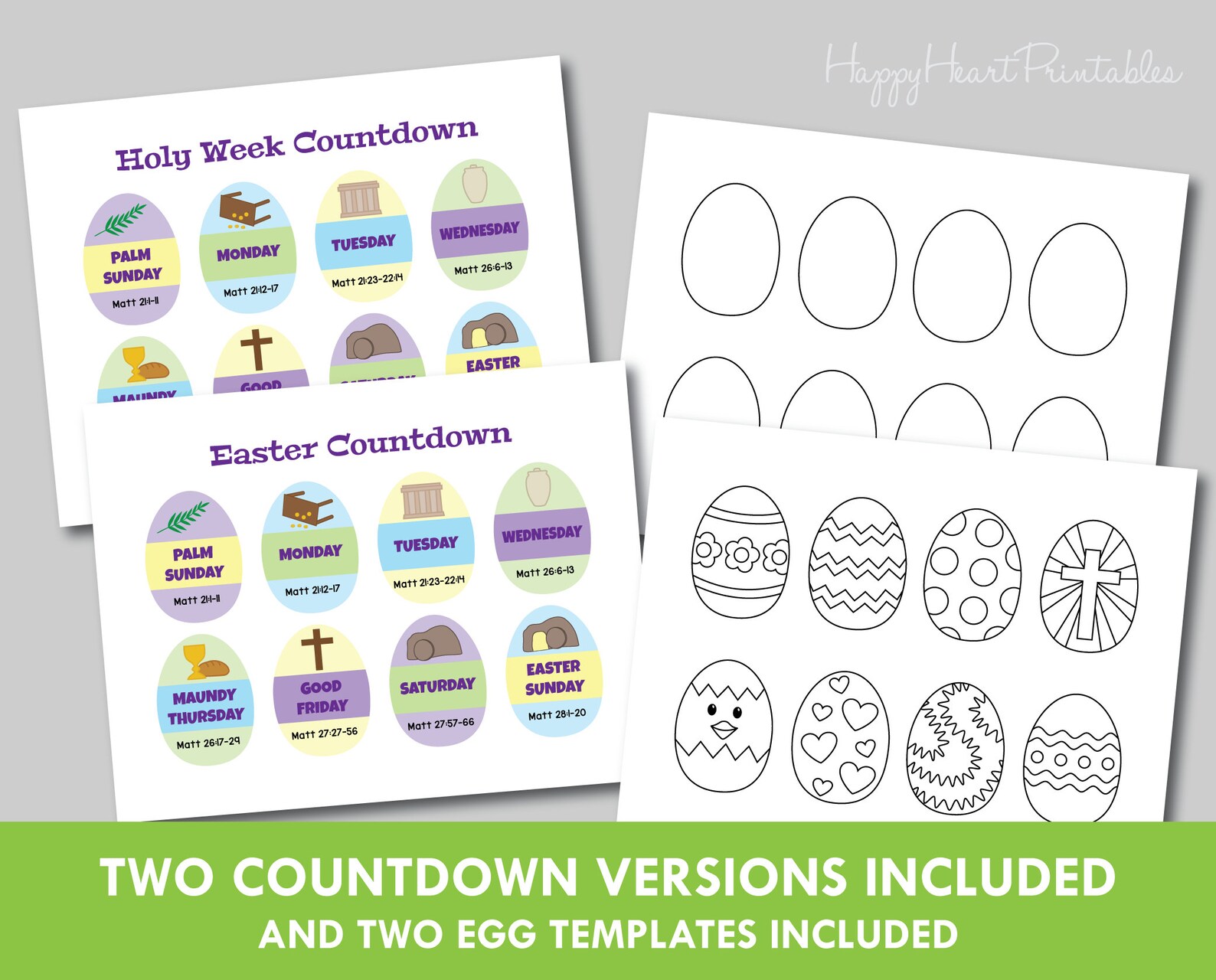 Holy Week Countdown Christian Easter Countdown - Etsy