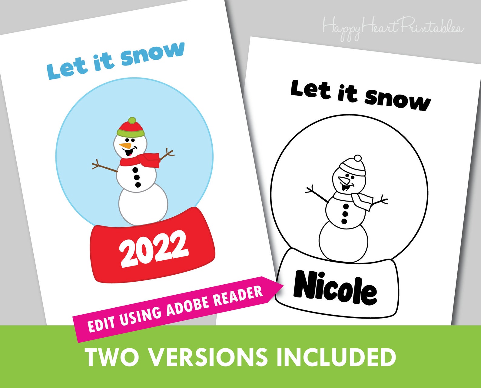 Snow Globe Fingerprint Craft Fingerprint Christmas Art - Etsy