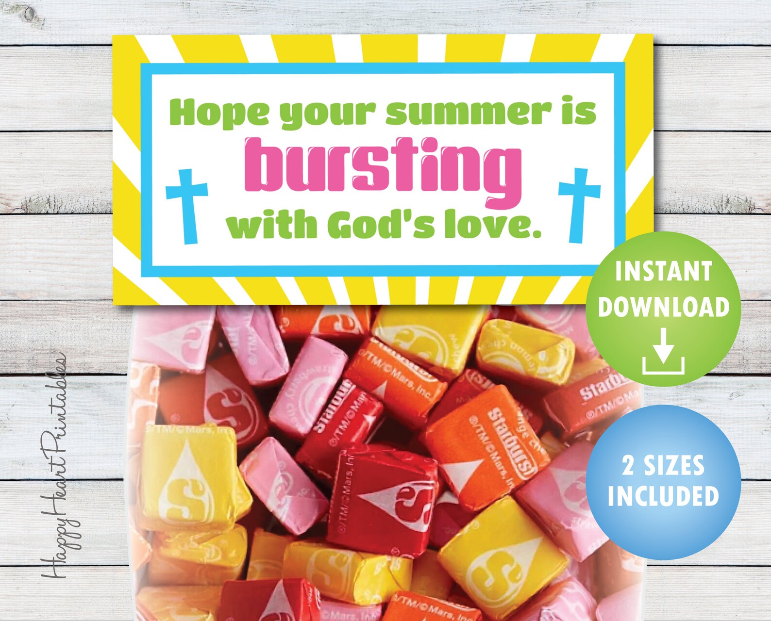 Summer Christian Treat Bag Topper - Etsy