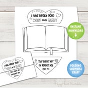 Psalm 119:11 Sunday School Craft Printable Kids Bible Lesson Activity ...