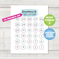 Kids Vacation Countdown | Kids Countdown Holiday Trip | Vacation Kids ...