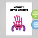 Handprint Monster Craft Handprint Halloween Art - Etsy