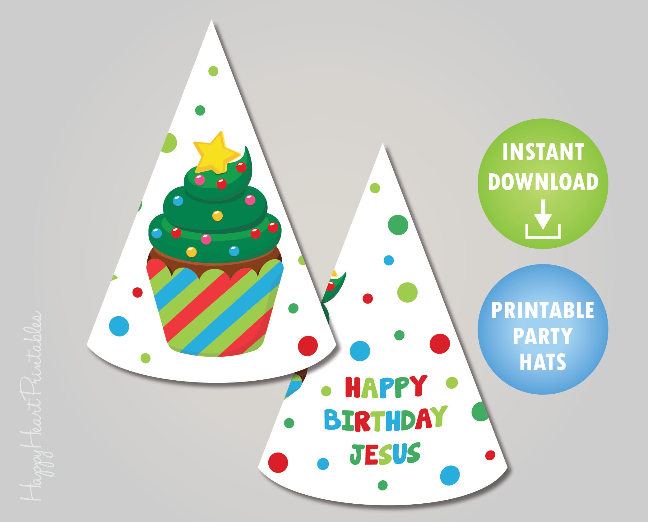 Happy Birthday Jesus Printable Party Hats, 54% OFF