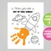 Mother's Day Handprint Rocket Craft - Etsy