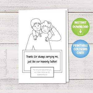 Father's Day Carry Me Printable Card - Etsy
