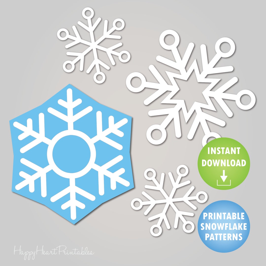 Printable Snowflake Patterns - Etsy