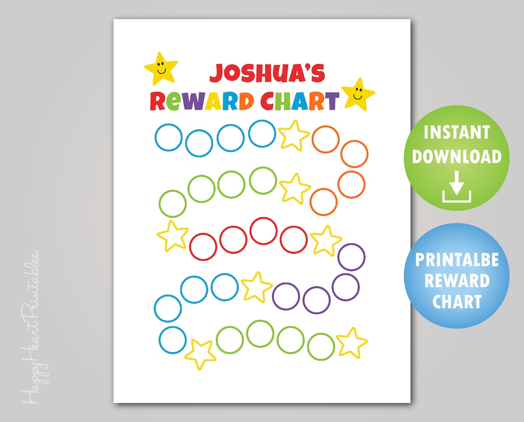 Printable Reward Chart - Etsy