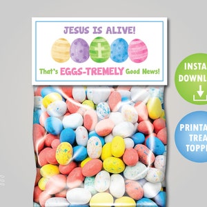 Christian Easter Treat Topper for Egg Candy - Etsy