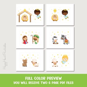 Nativity Garland - Christmas Banner - Printable - Etsy