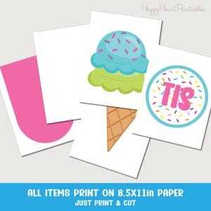 Printable Trunk or Treat Decorations - Ice Cream Trunk or Treat - Etsy