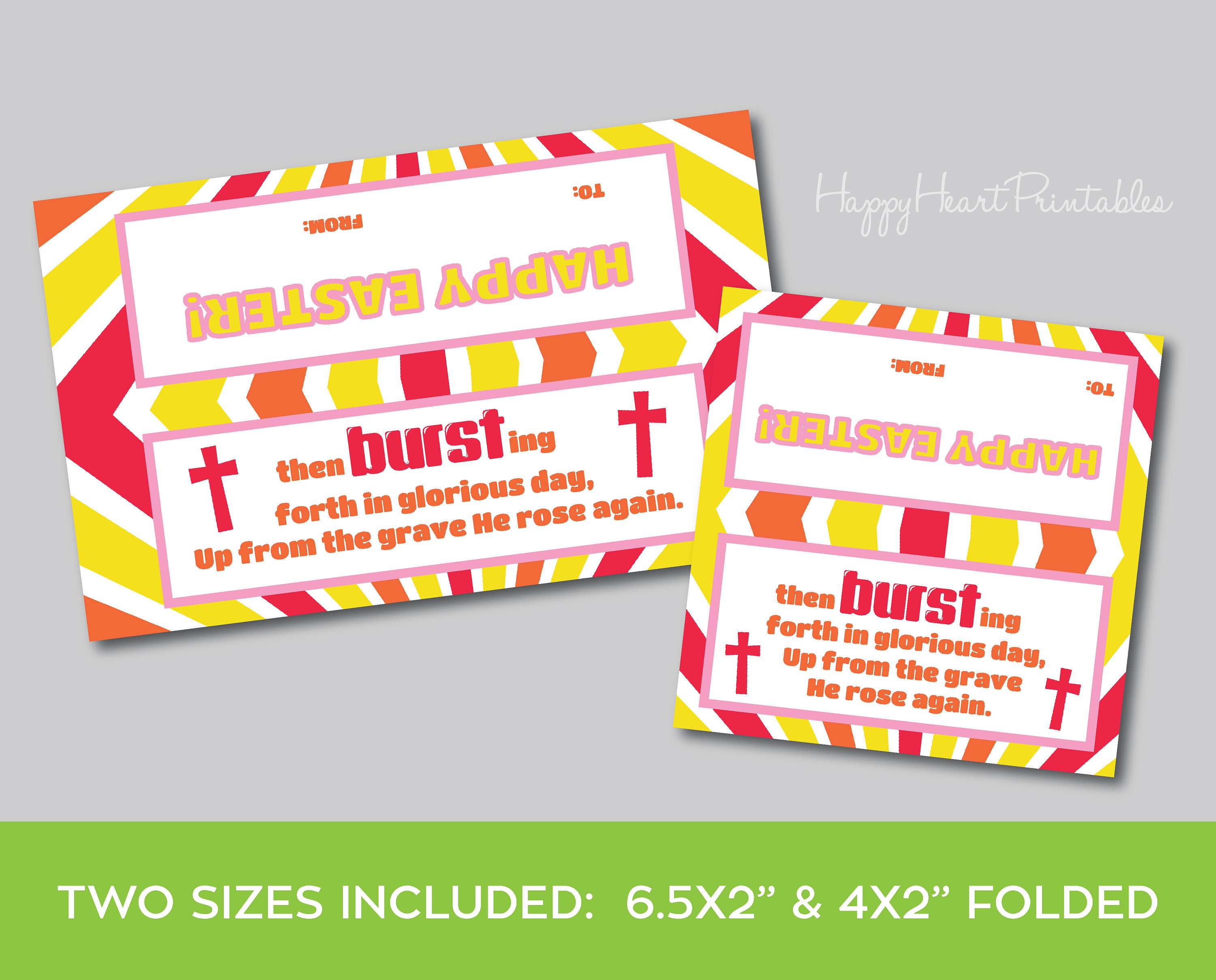 Christian Easter Treat Bag Topper for Starbursts | Etsy