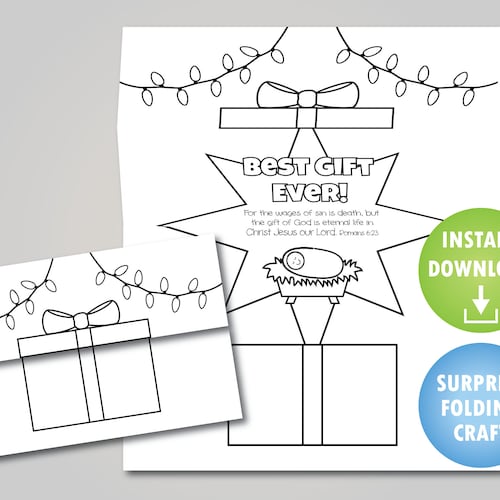 Nativity Folding Surprise Craft - Etsy