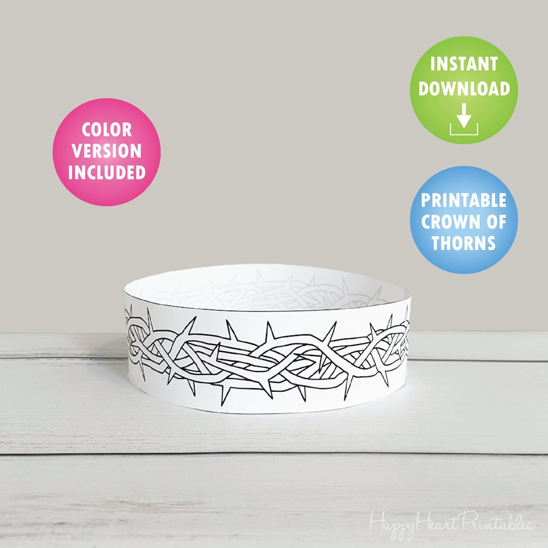 Printable Crown of Thorns - Etsy