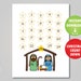 Nativity Printable Christmas Countdown (Instant Download) - Etsy