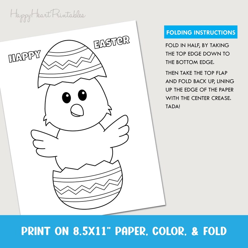 Easter Egg Folding Surprise Craft - Etsy