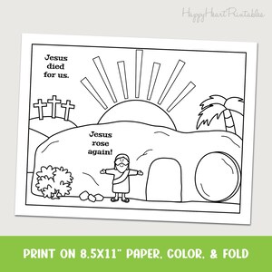 Easter Empty Tomb Folding Surprise Craft - Etsy
