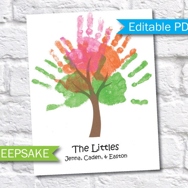 Handprint Tree - Etsy