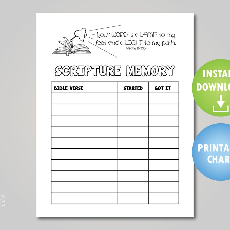 Scripture Memory - Etsy