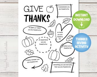 Fall Pumpkin Craft for Kids, Thankfulness Activity, Thanksgiving Craft ...