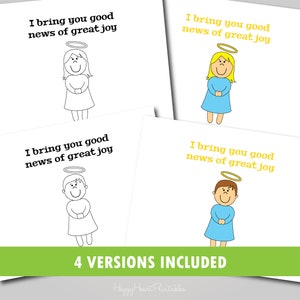 Handprint Angel Craft Printable Template - Christmas Handprint Art - Etsy