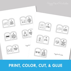 10 Commandments Printable Finger Puppets - Etsy