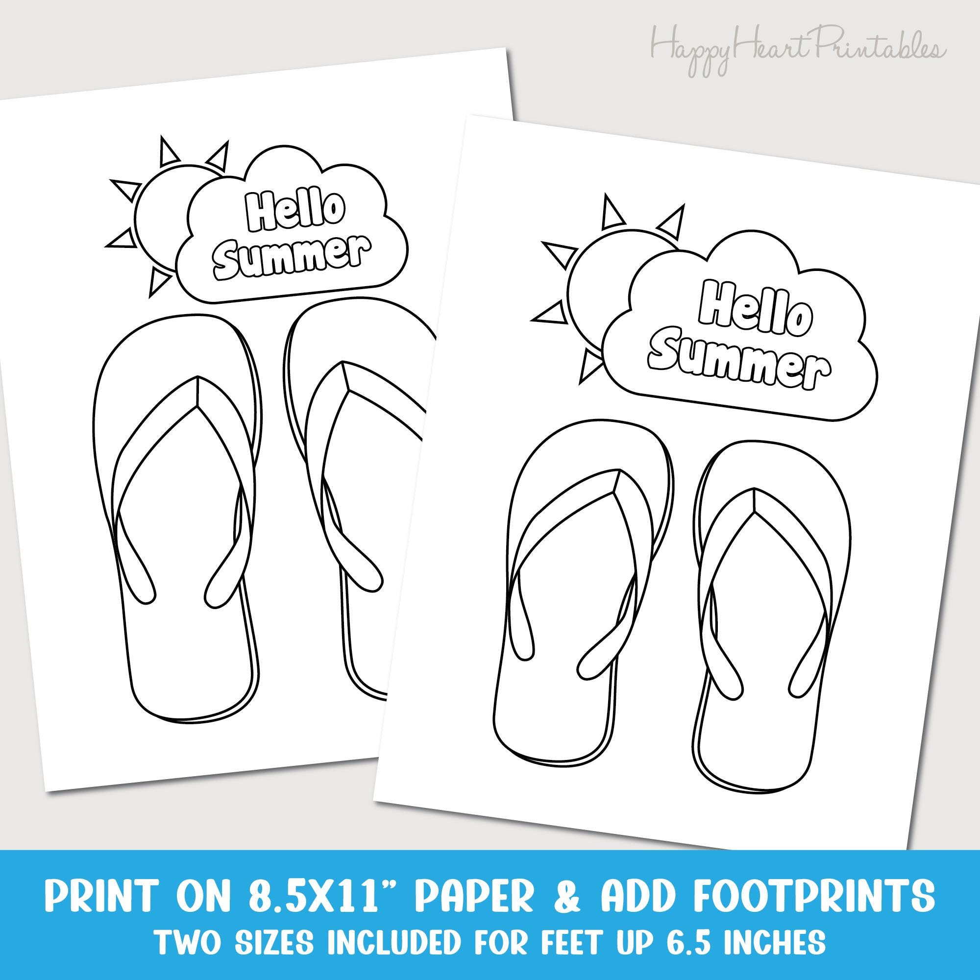 Coloring Pages Of Flip Flops