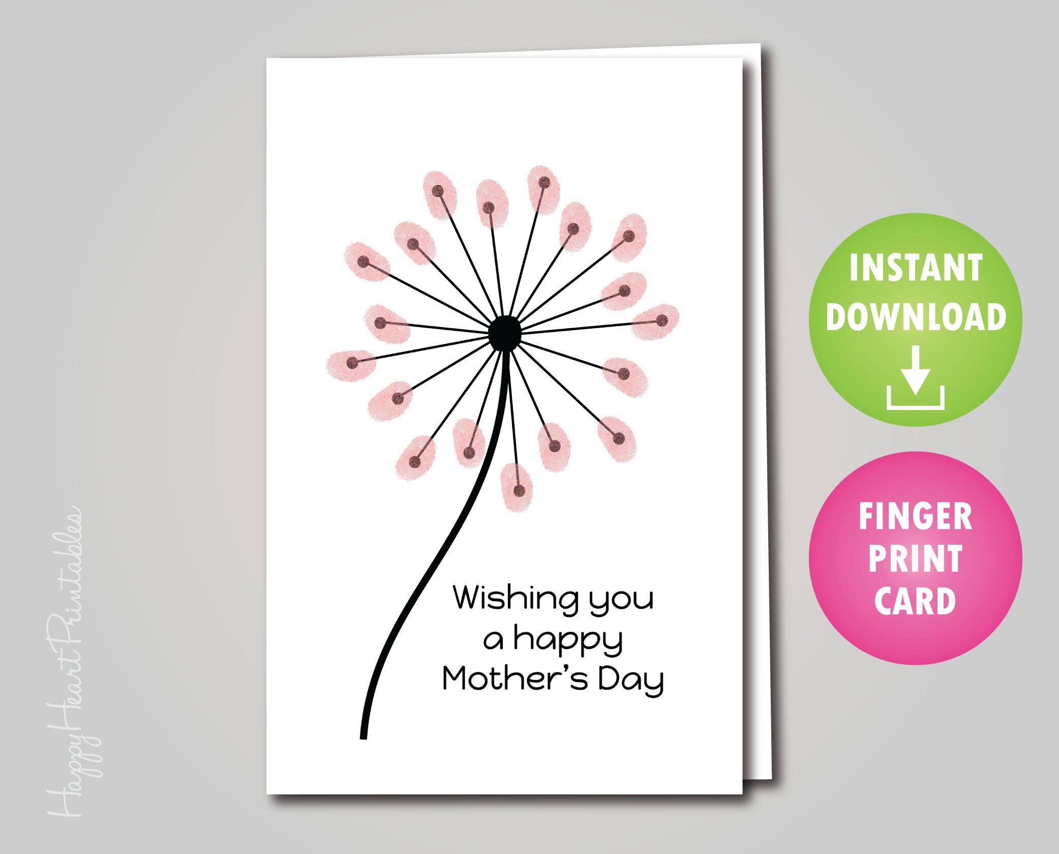 Dandelion Mothers Day Card Blank Cards Paper & Party Supplies etna.com.pe