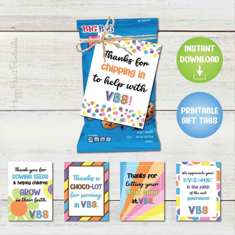 Volunteer Gift Tags Vbs - 60+ Gift Ideas for 2026