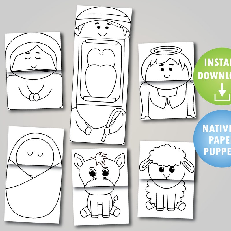 Nativity Paper - Etsy