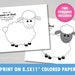 Fingerprint Lamb Craft Easter Fingerprint Printable Template - Etsy