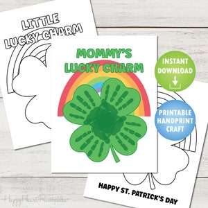 Shamrock Handprint Craft - St. Patrick's Day - Etsy