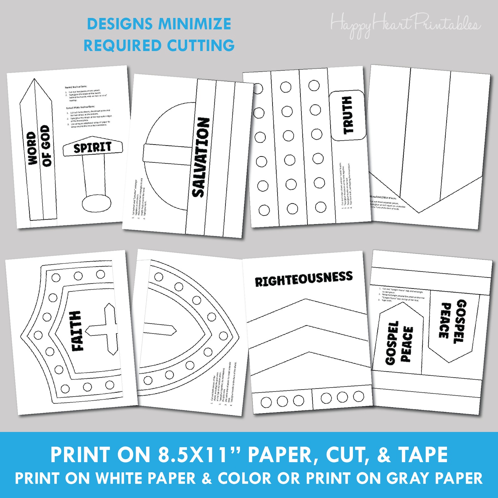 Printable Wearable Armor of God - Etsy